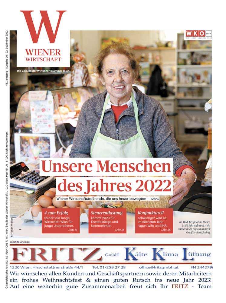 Wiener Wirtschaft Nr. 26/22 - Wiener Wirtschaft
