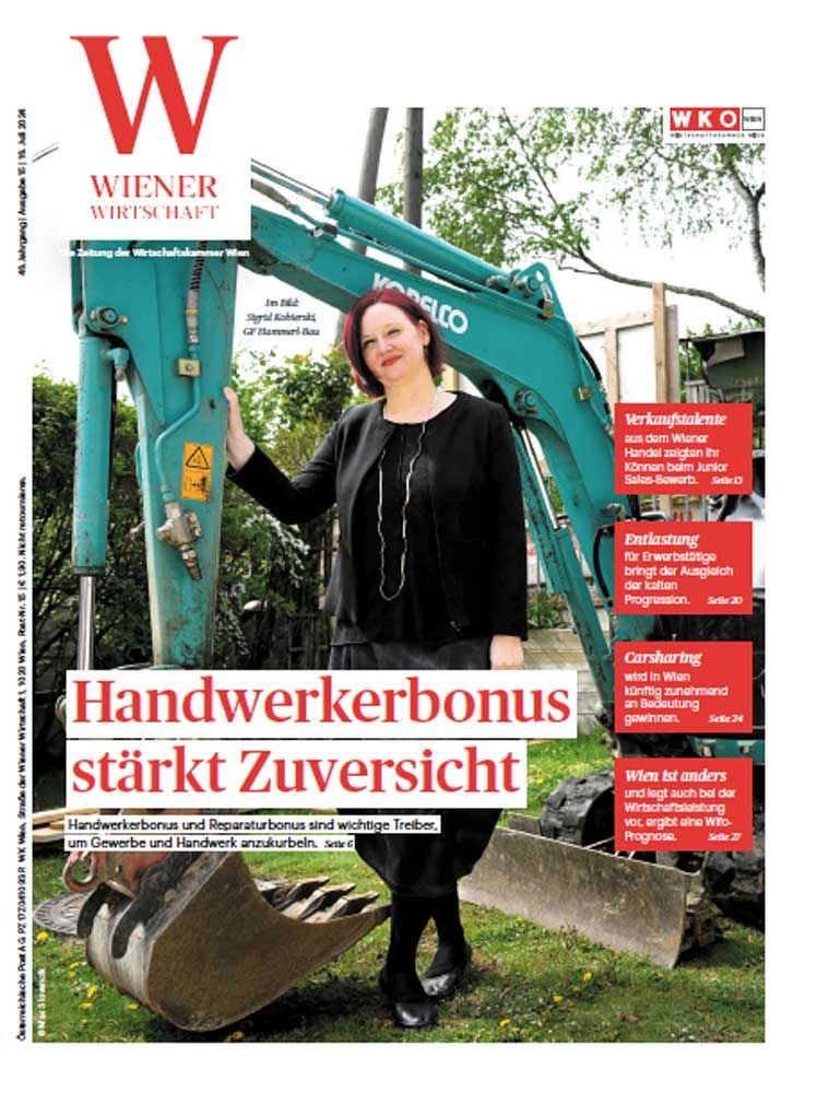 Wiener Wirtschaft - Die Zeitung der Wirtschaftskammer Wien